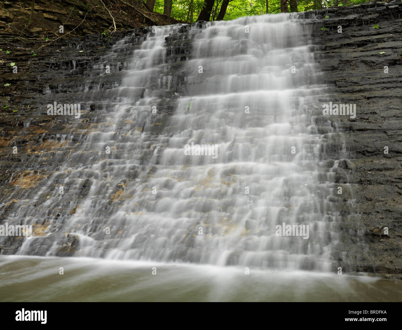 Small cascade waterfall in Hamilton Ontario Canada Stock Photo - Alamy