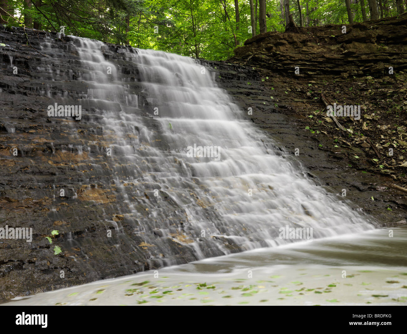 Small cascade waterfall in Hamilton Ontario Canada Stock Photo - Alamy
