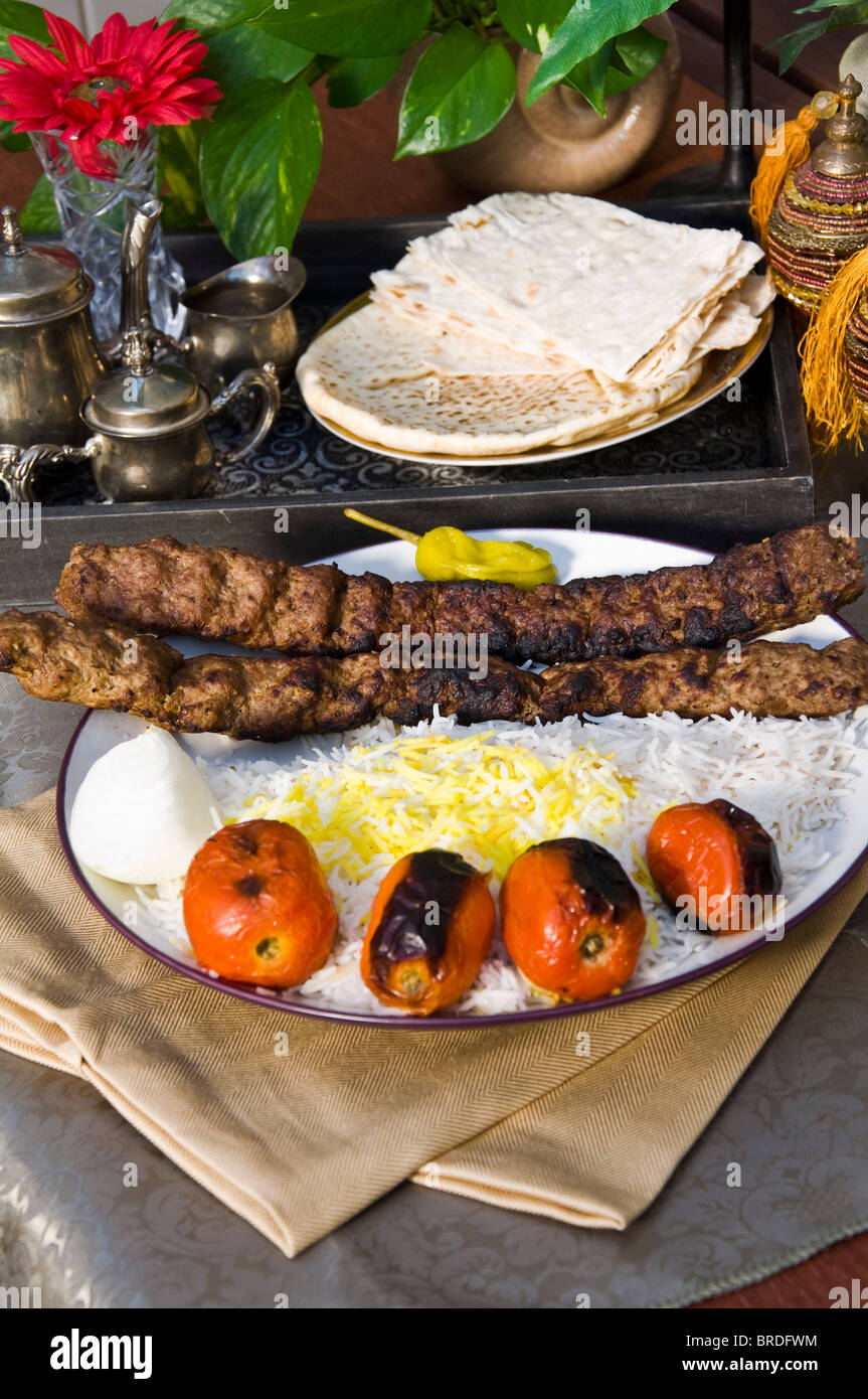Persian Chelo Kebab Stock Photo - Alamy