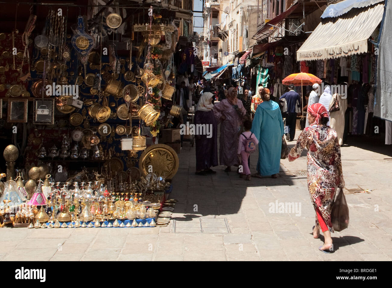 The Mellah or Jewish Quarter Fez Fes Morocco Stock Photo - Alamy