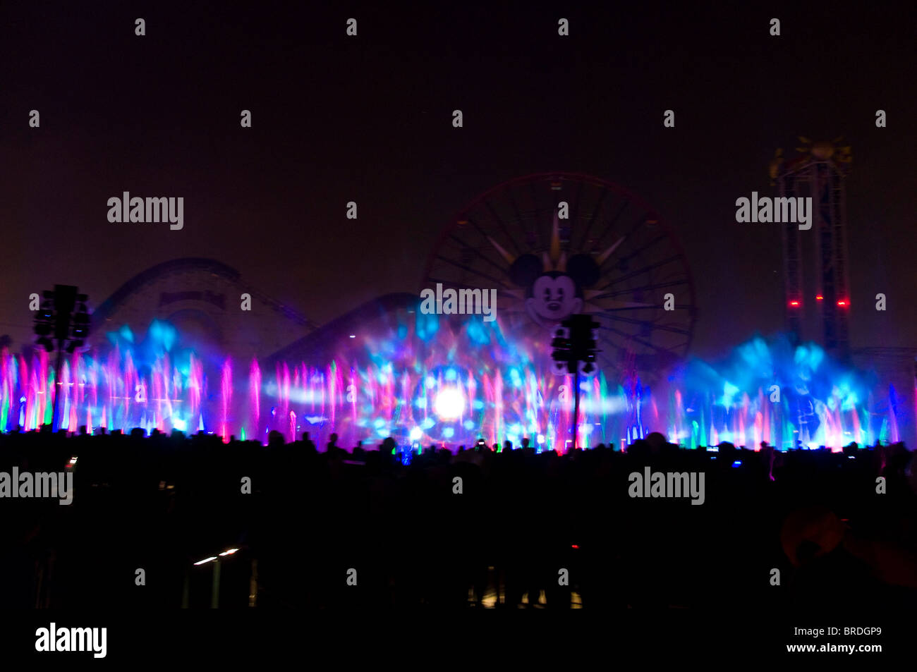 Disneyland Water and Light Show Stock Photo - Alamy