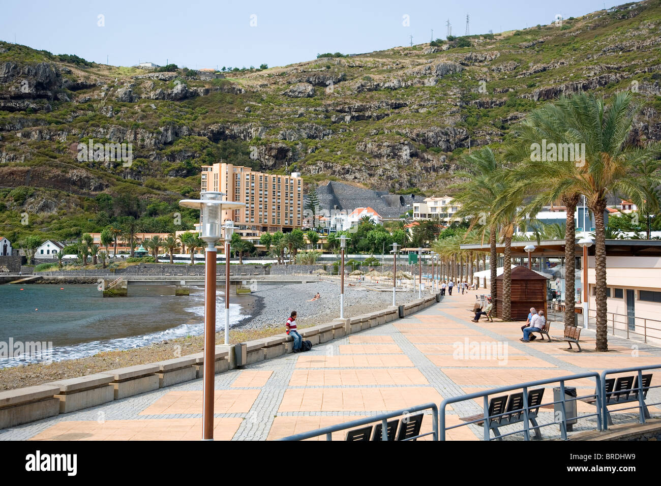 Machico Promenade - Madeira Stock Photo - Alamy