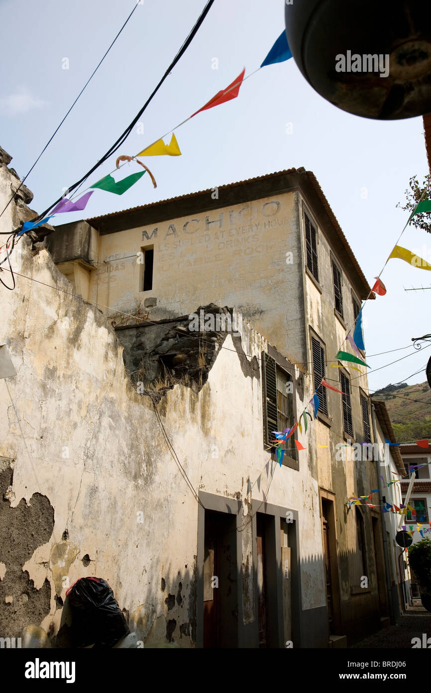 Machico Building on square Stock Photo - Alamy