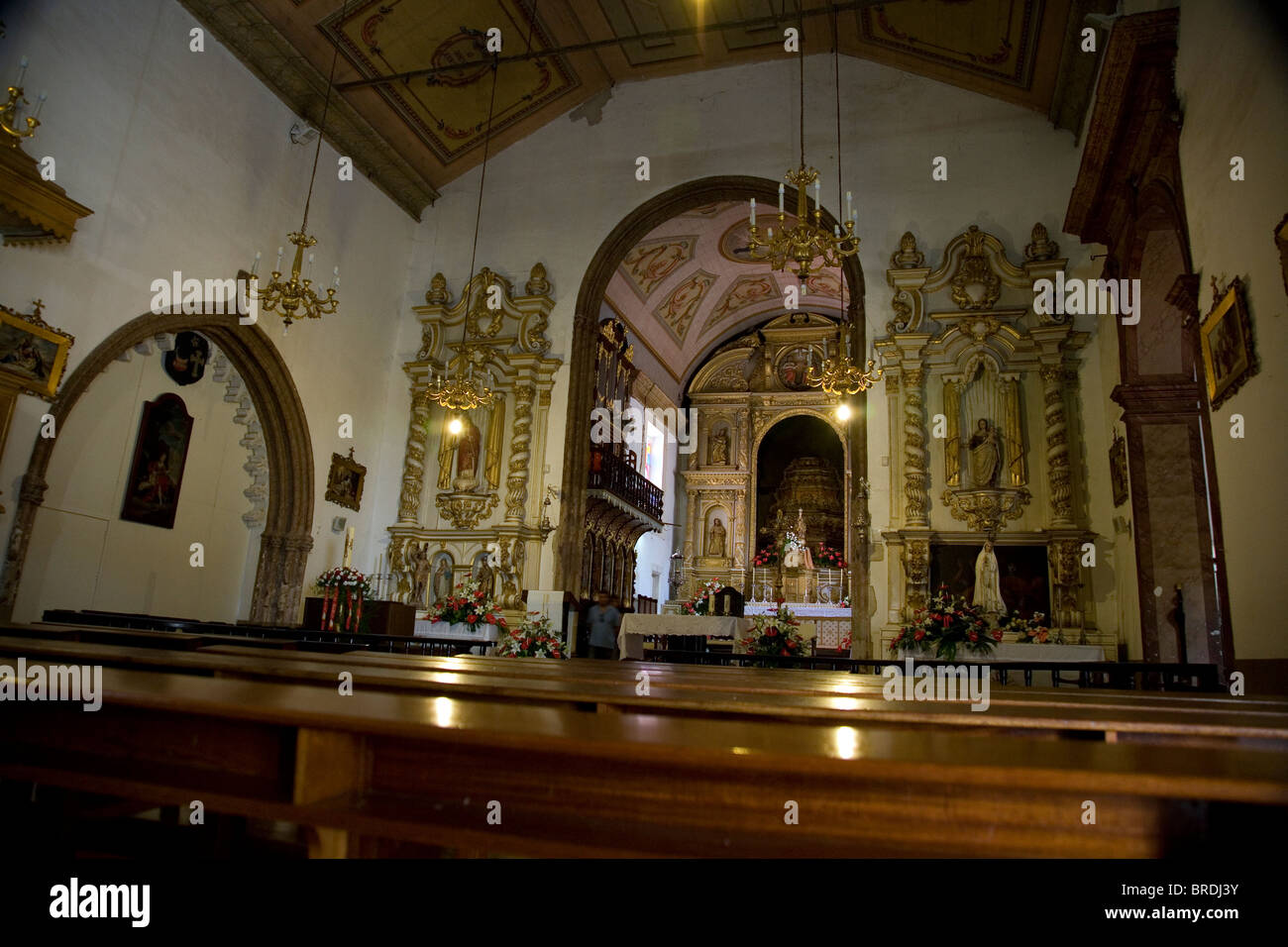 Interior of Igreja Matriz in Machico - Madeira Stock Photo - Alamy