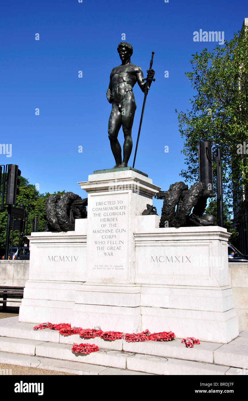 Machine Gun Corps WW.I. Memorial, Hyde Park Corner, City of Westminster ...