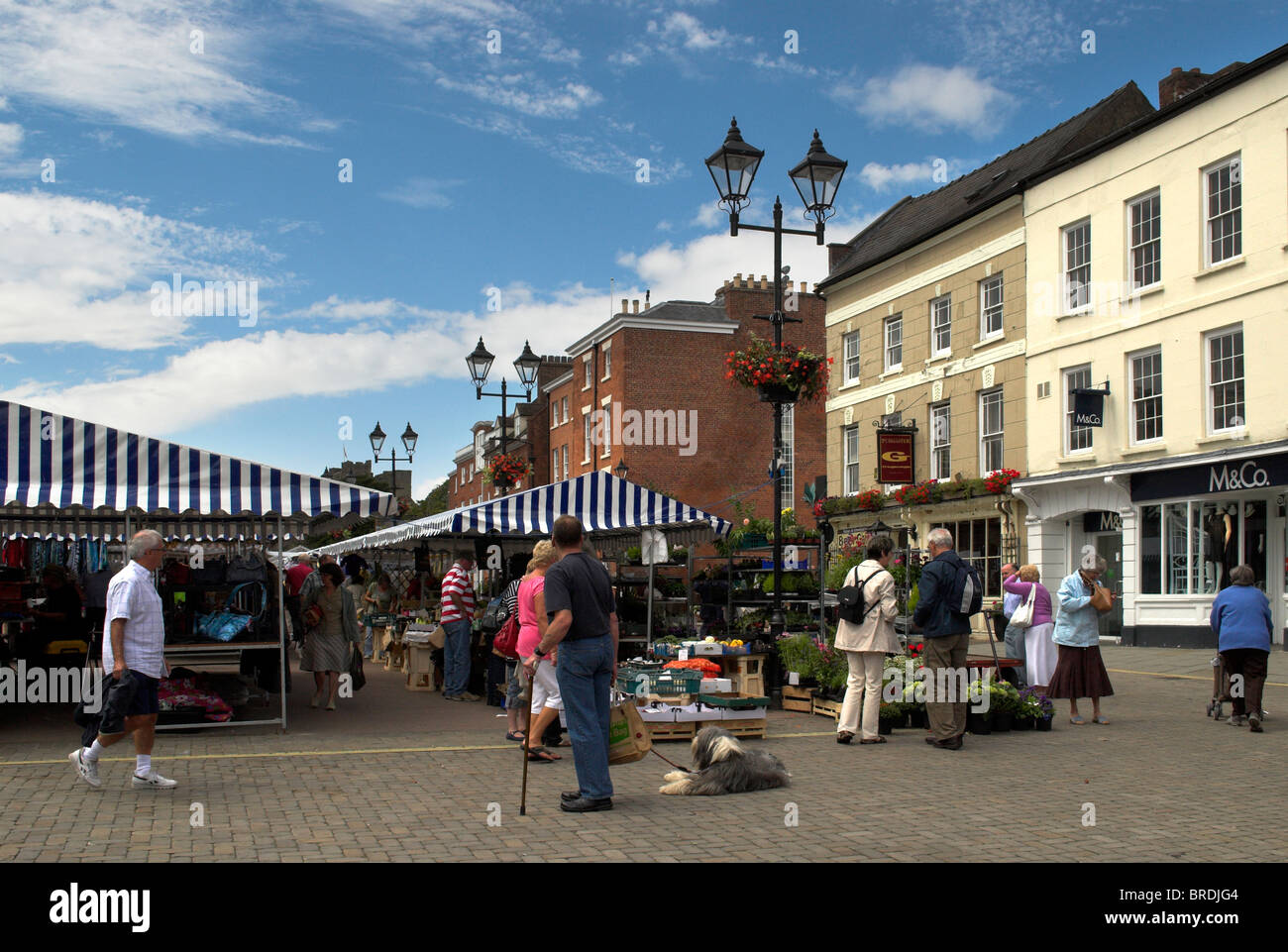Ludlow shops shopping market town hi-res stock photography and images ...