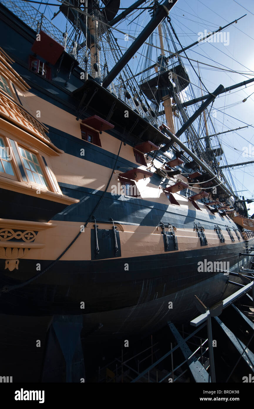 Hms victory stern view portsmouth hi-res stock photography and images ...