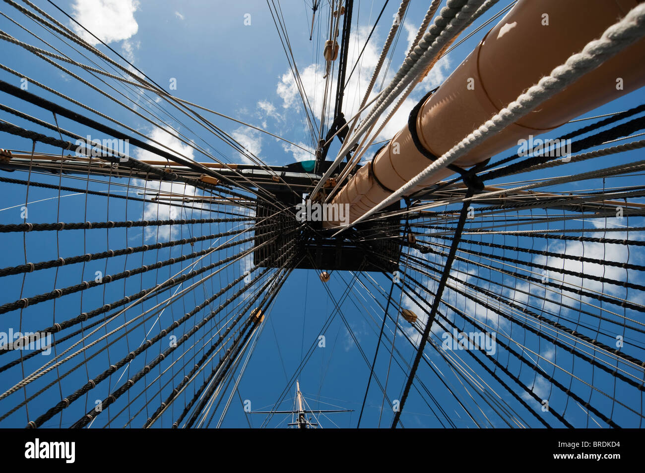 HMS Victory, Rigging, Portsmouth Historic Dockyard, England, UK Stock ...