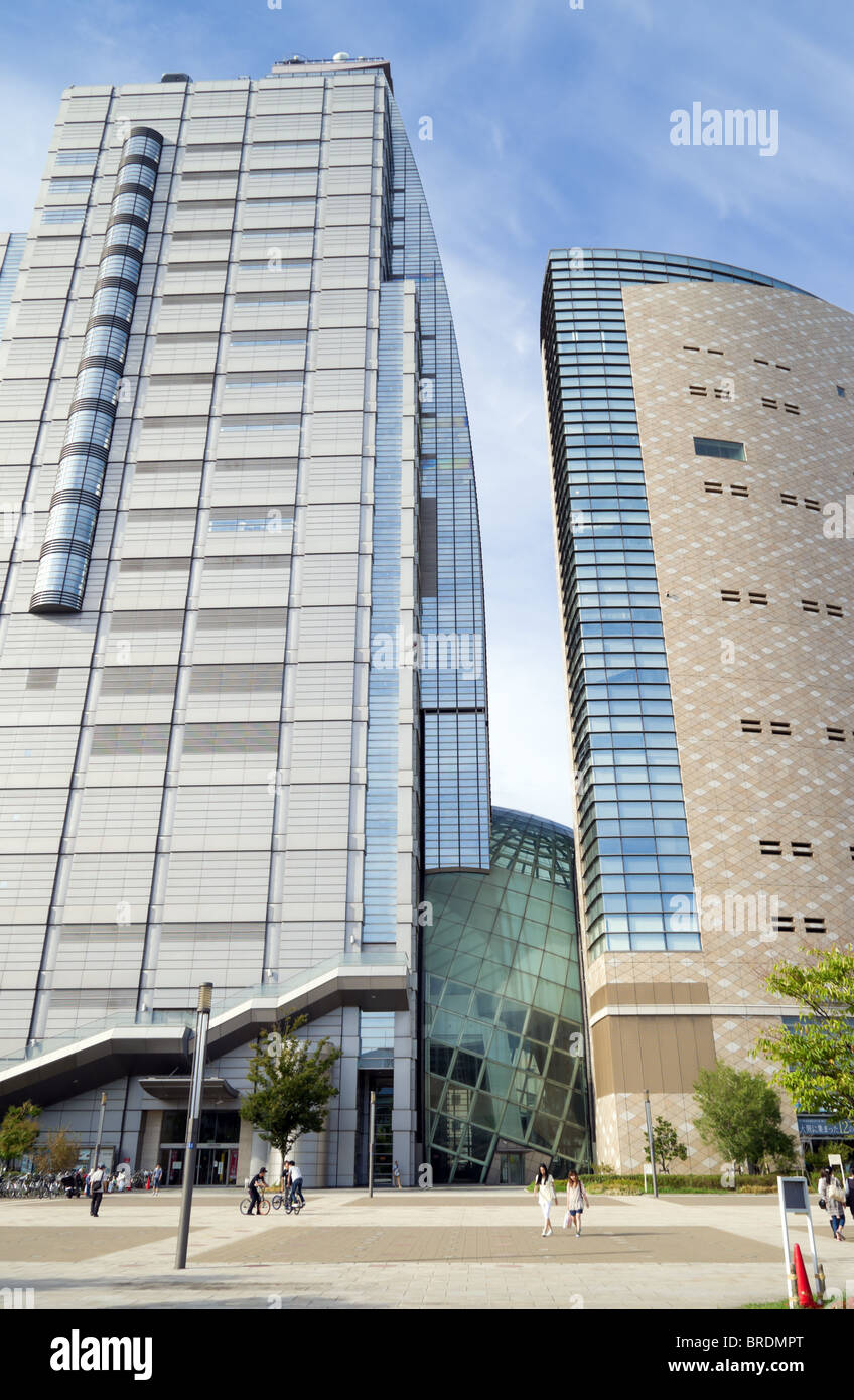 The Osaka Museum of History and NHK broadcasting building in Osaka ...