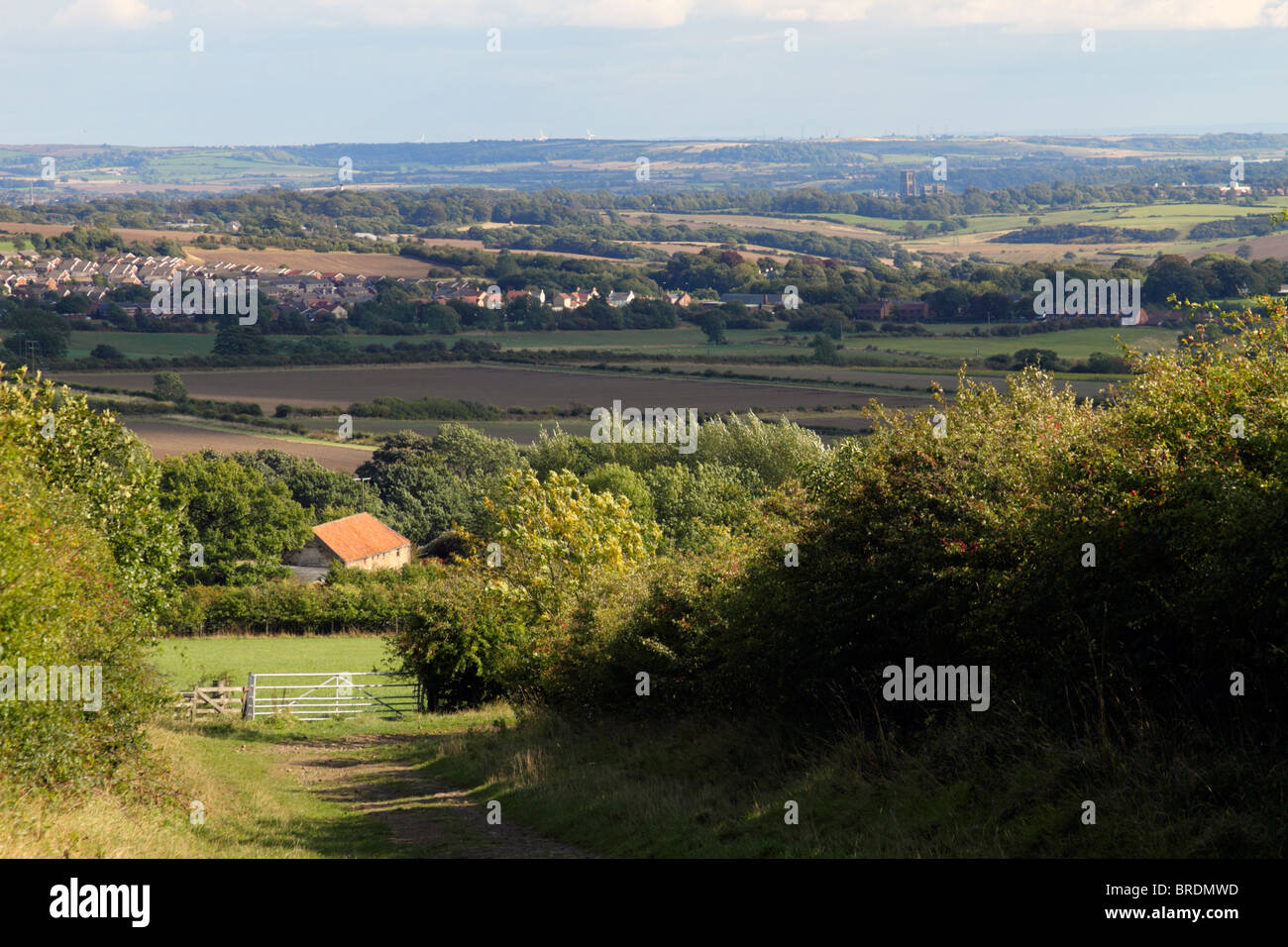 Durham cathedral from the countryside hi-res stock photography and ...