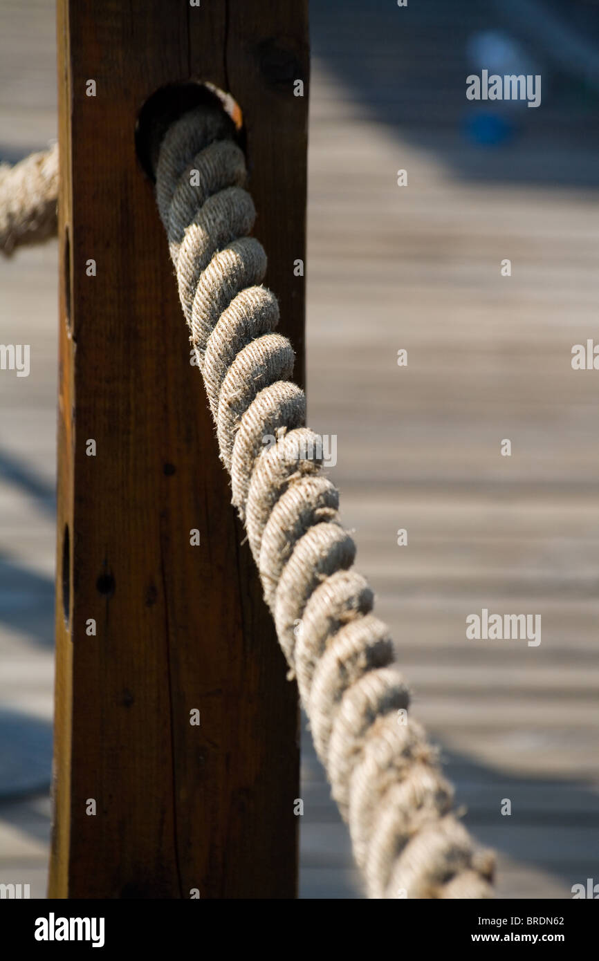 crowd control ropes close up Stock Photo - Alamy