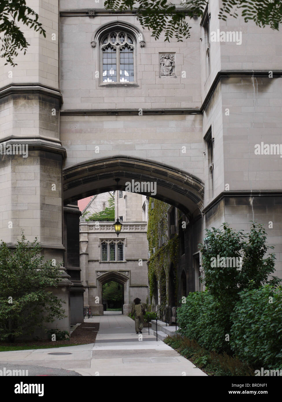 University chicago gothic building exterior hi-res stock photography ...
