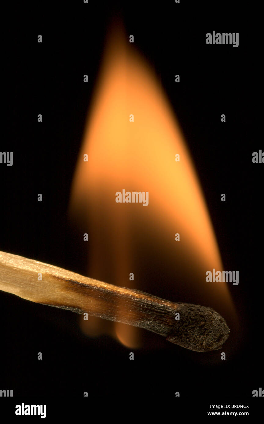 Match ignited flame match head hi-res stock photography and images - Alamy