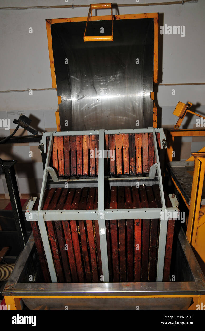 Beehive - honey extraction Stock Photo - Alamy