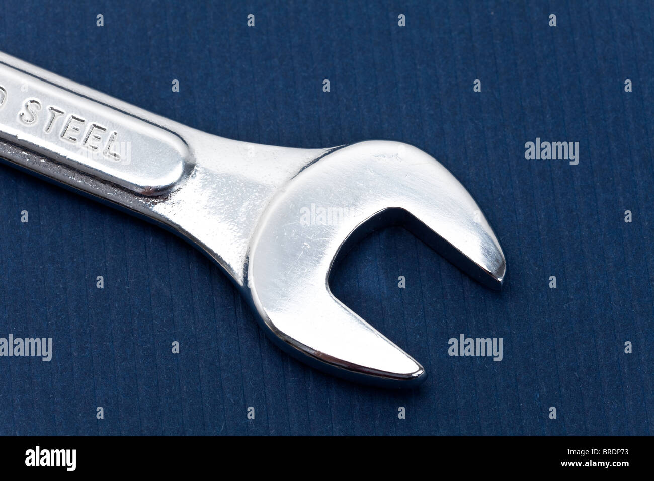 Stainless Steel Wrench close up Stock Photo - Alamy