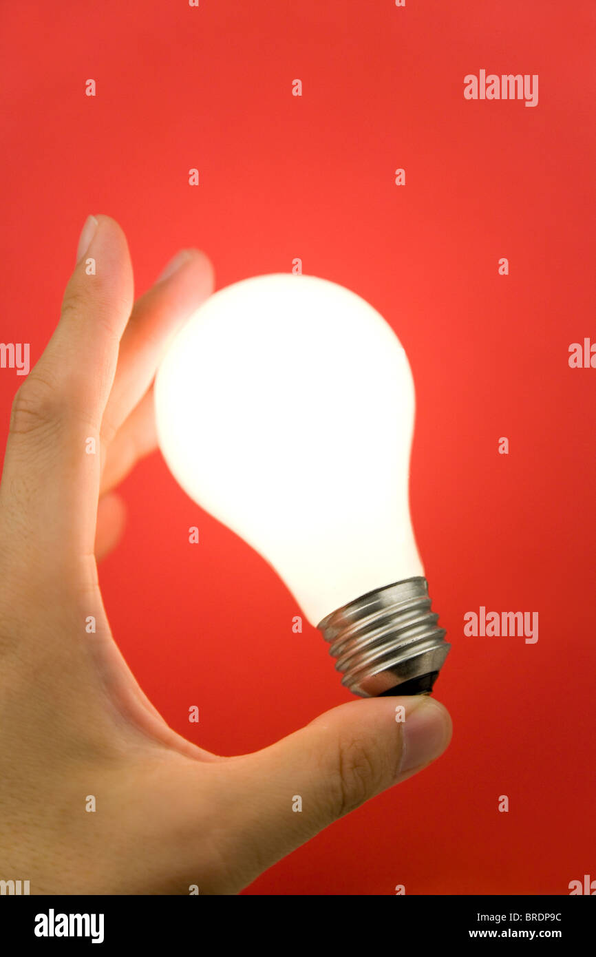 Bright Light Bulb close up shot Stock Photo - Alamy