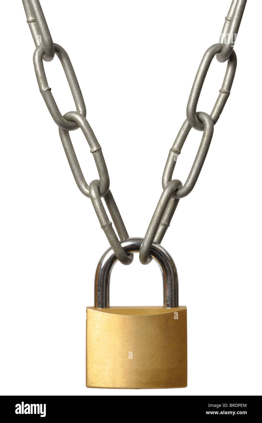 Padlock and Chain Stock Photo - Alamy