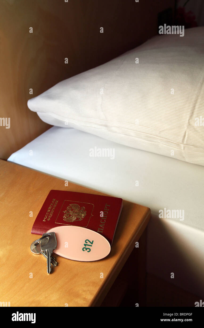 passport and key Stock Photo - Alamy