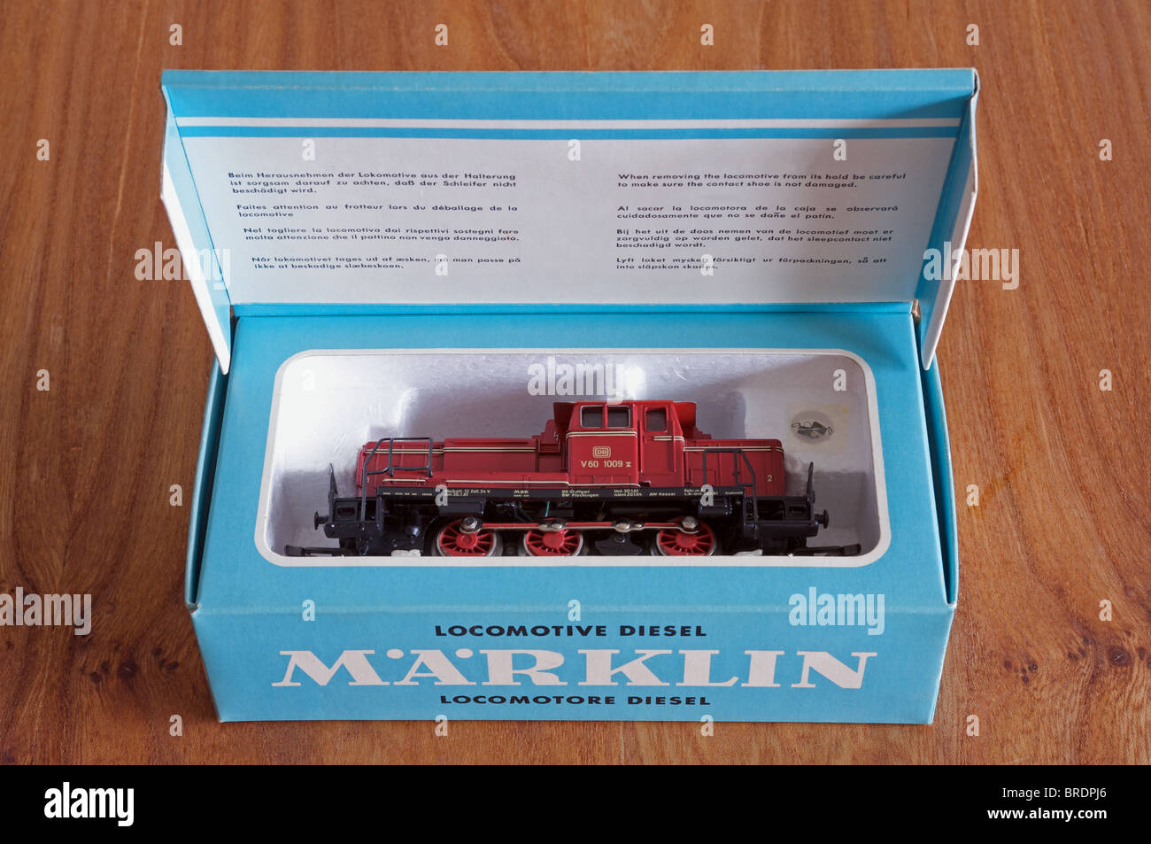 Marklin model railway diesel locomotive Stock Photo - Alamy