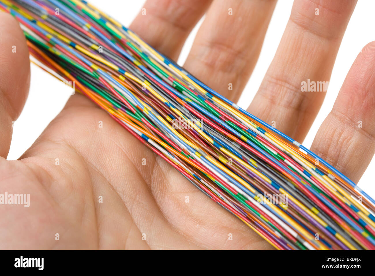 Colorful Cable, Concept of Communication, Data Line Stock Photo - Alamy
