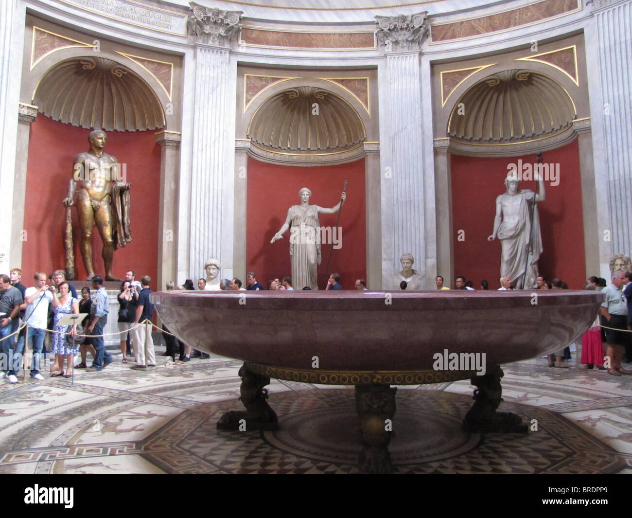 Italy, Rome, The Vatican Museum the round room Stock Photo - Alamy