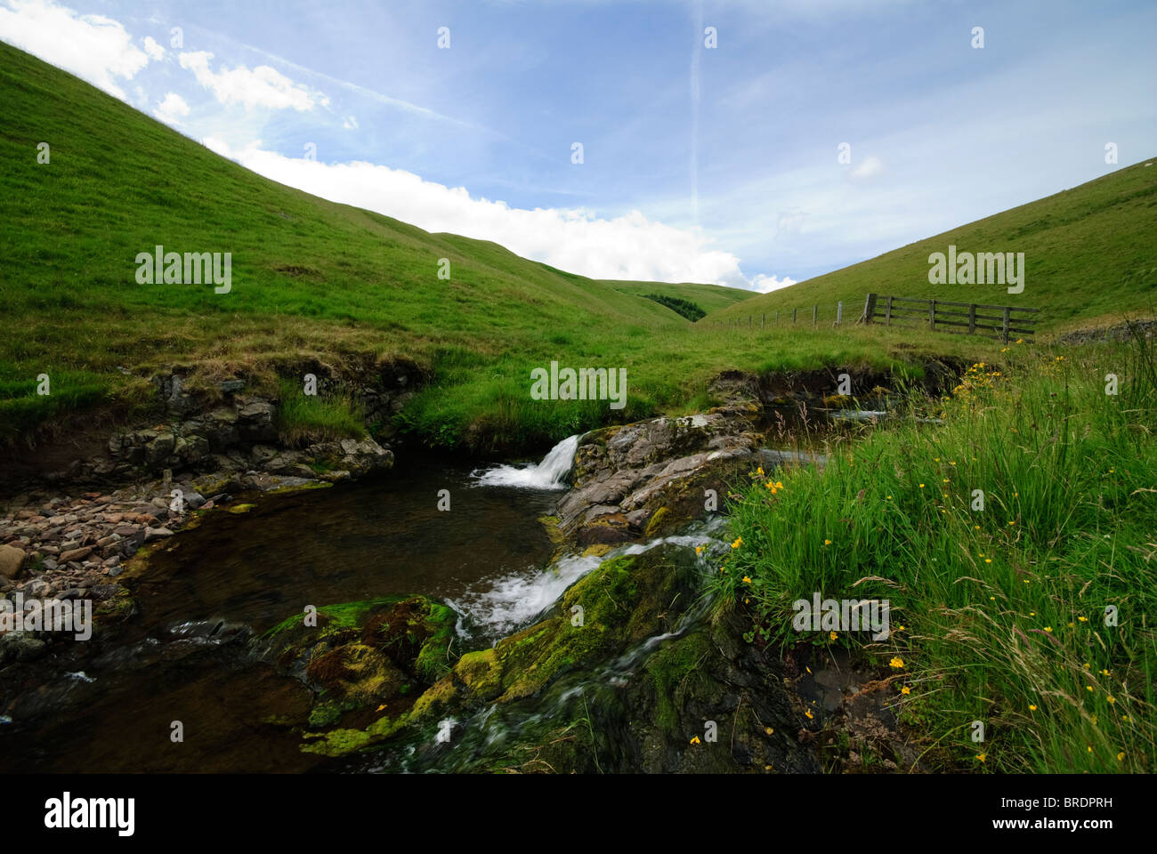 Rowhope Burn, Cheviots, Northumberland, England Stock Photo - Alamy
