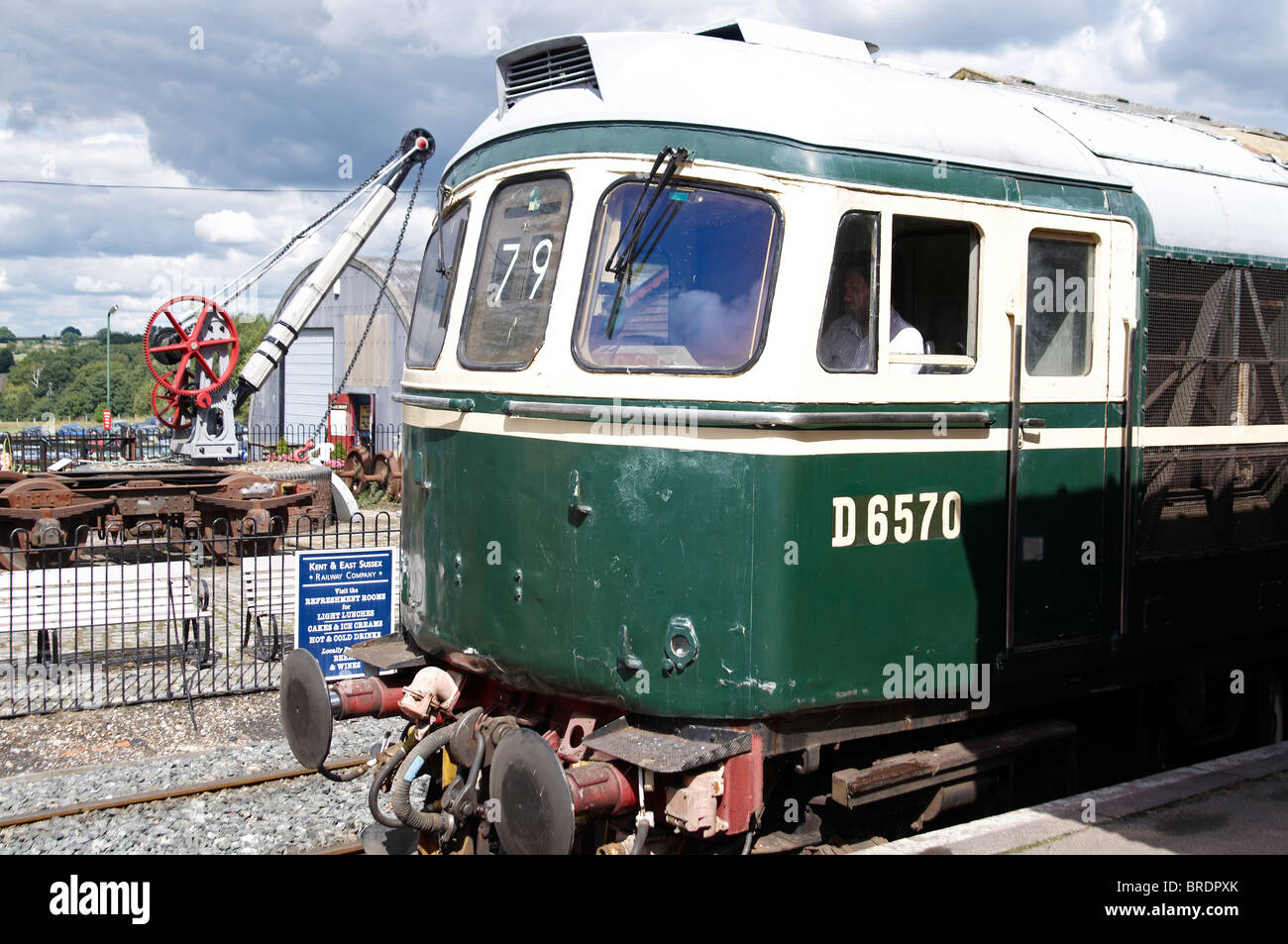 Class 25 diesel locomotive at Tenterden Town station on the Kent and ...