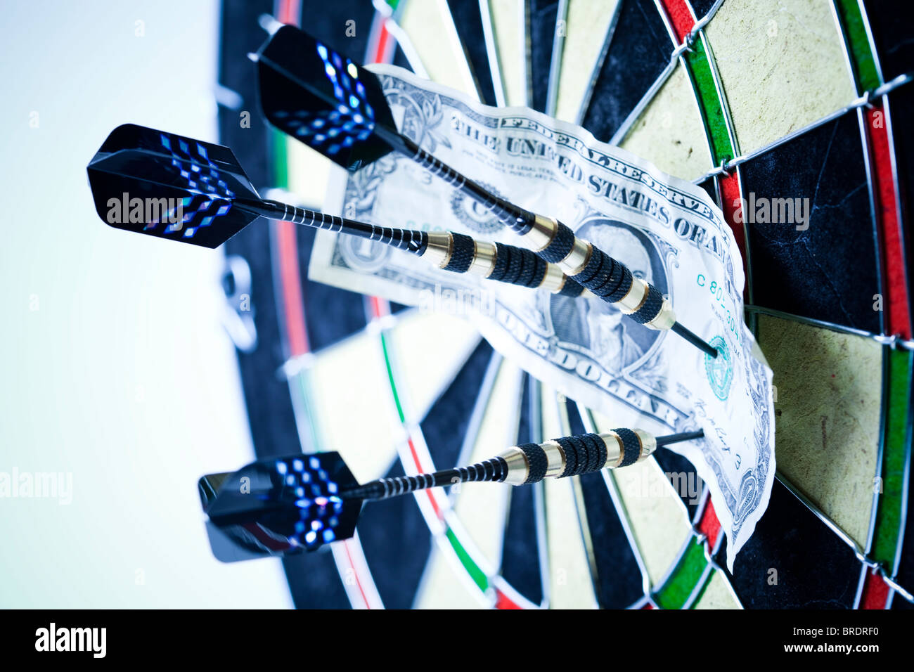 Dart & target Stock Photo - Alamy