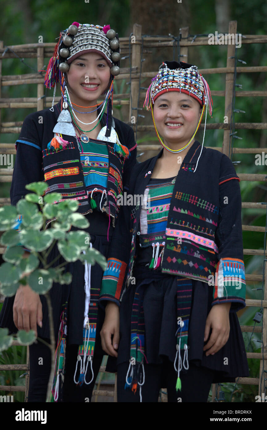 Young Laos People showing off National Costume Stock Photo - Alamy
