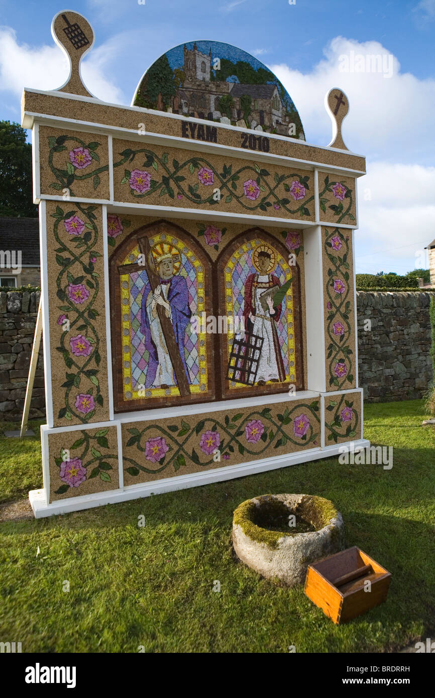 Well Dressing, Eyam, Derbyshire, England, Uk Stock Photo, Picture And ...
