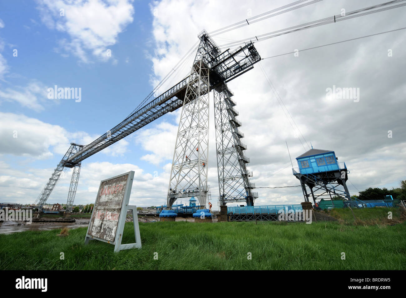 Scaffolders tower cable cables engineers Refurbishment The Newport ...