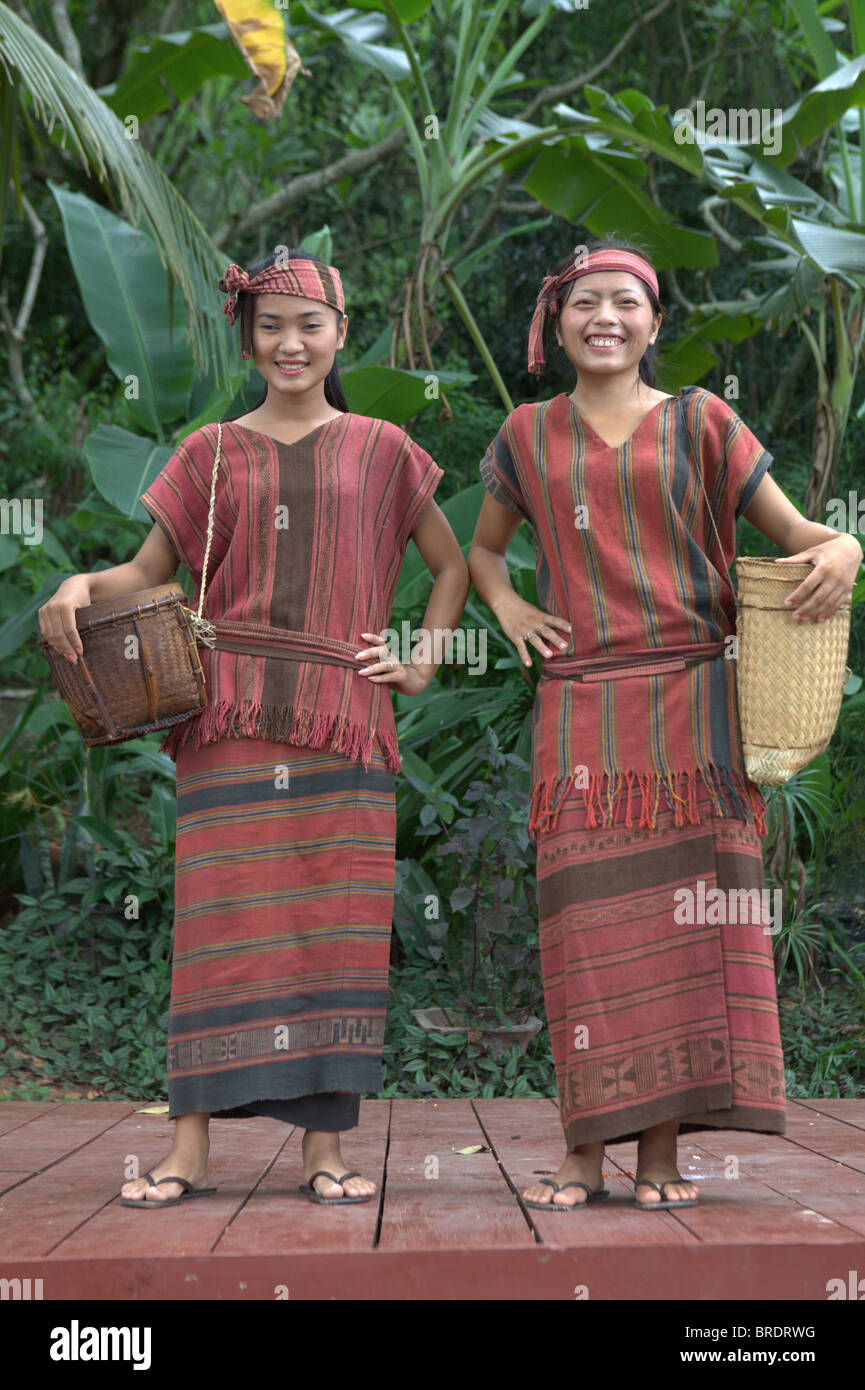Young Laos People showing off National Costume Stock Photo - Alamy