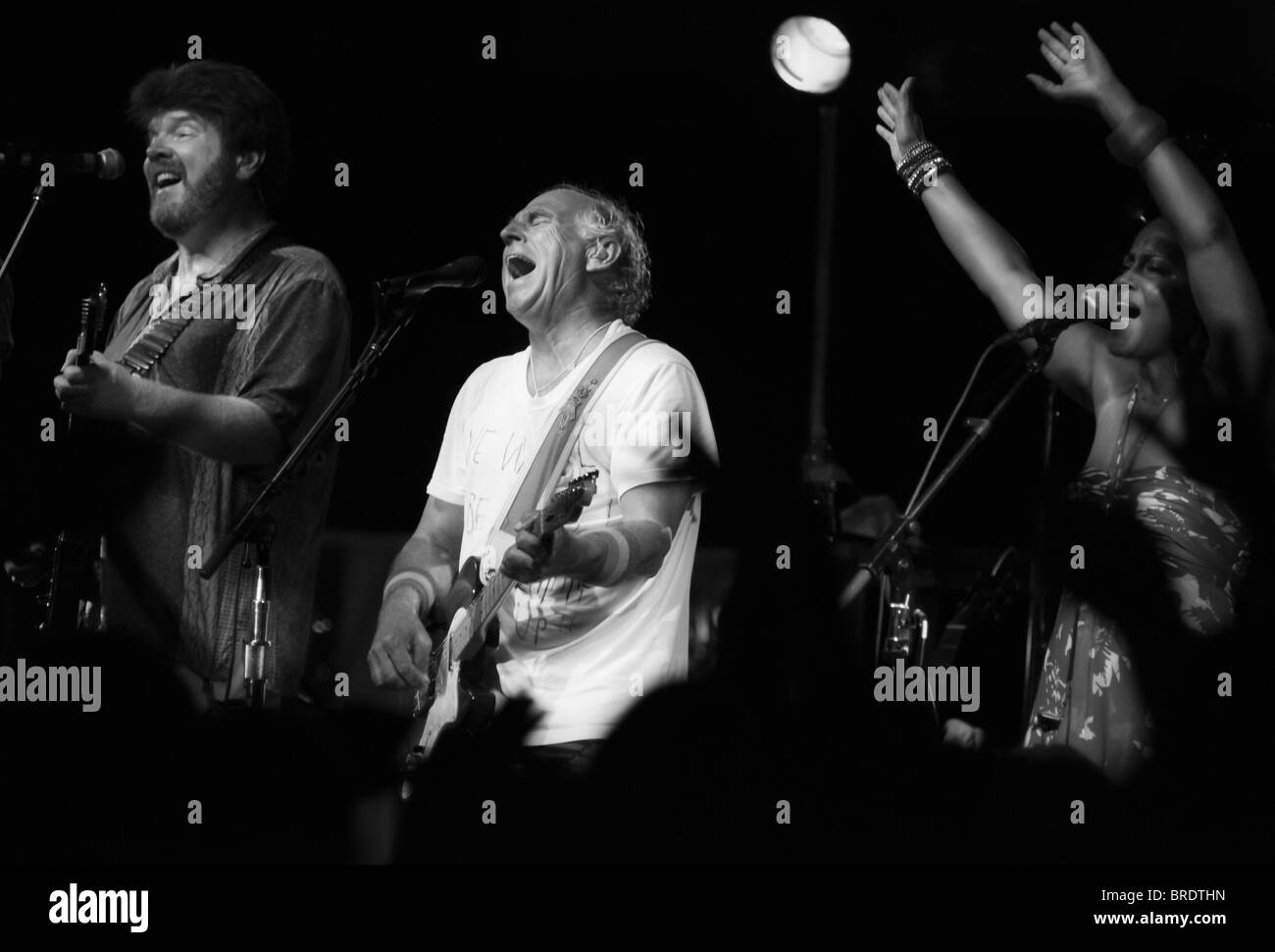 Singer Jimmy Buffet performs live on stage at LULU’S at HOMEPORT Marina ...