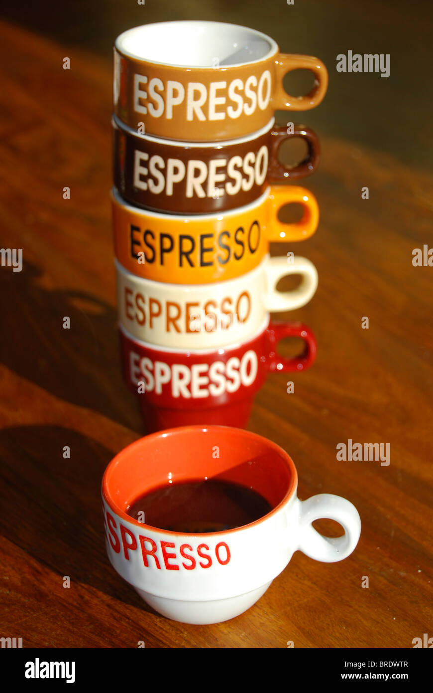 espresso coffee. typical Italian coffe Stock Photo - Alamy