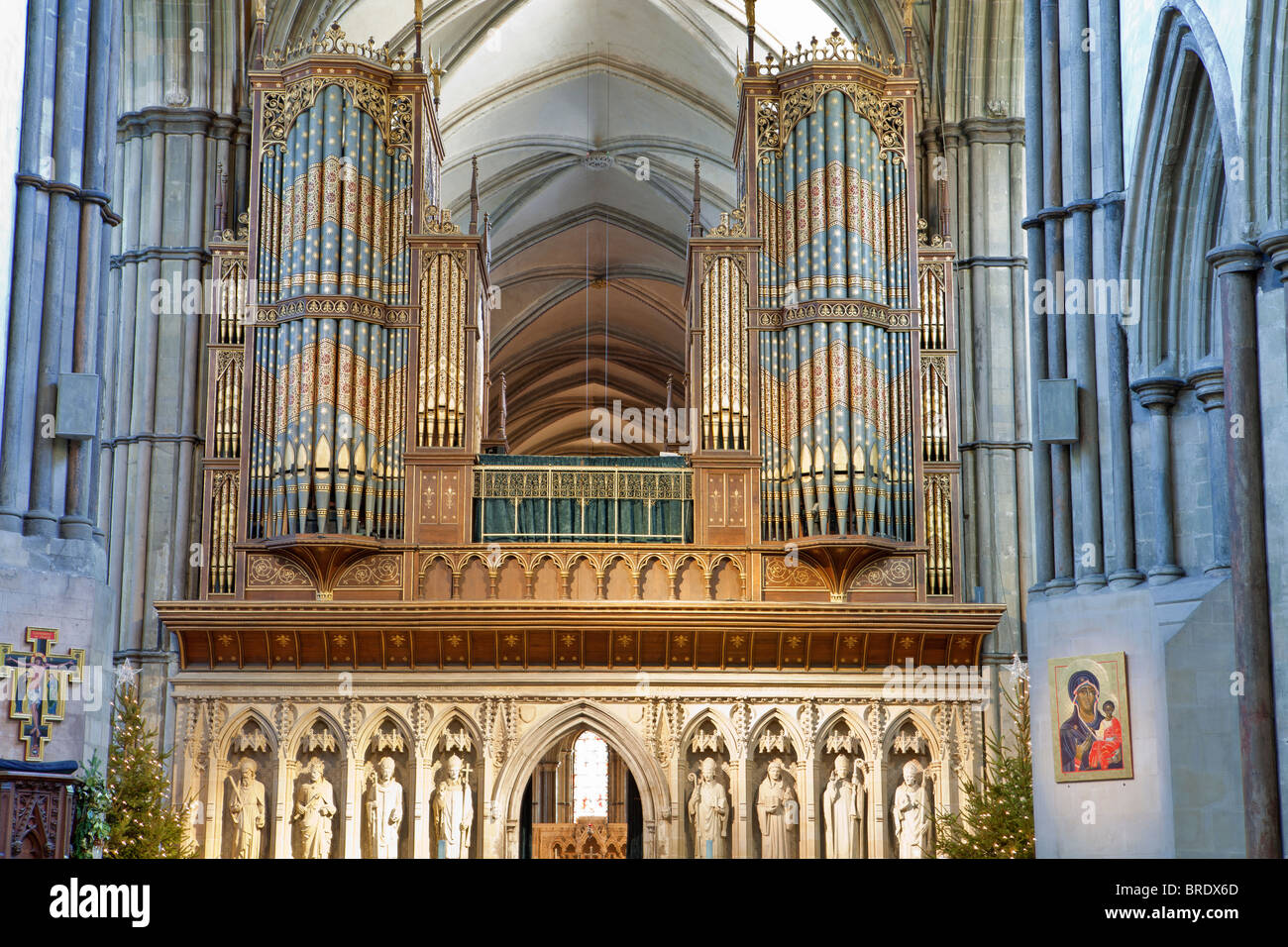 Interior Of Rochester Cathedral Kent Stock Photo - Alamy