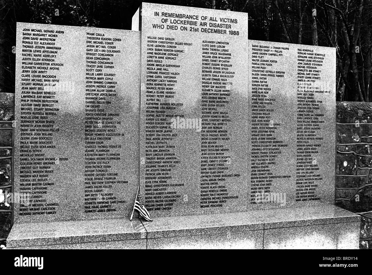 The memorial to the Lockerbie Air Disaster Stock Photo - Alamy