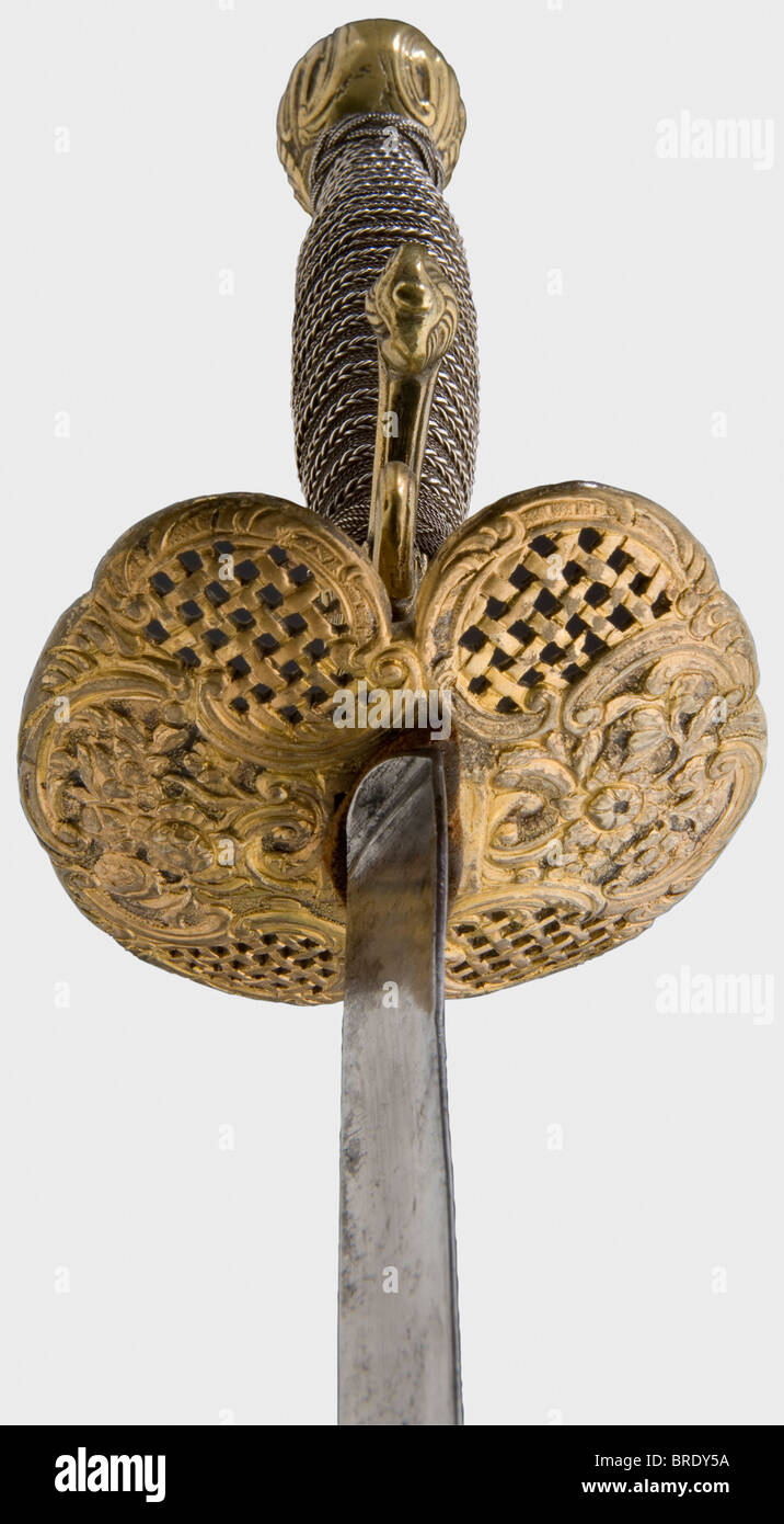 A French officer's small-sword with scabbard, circa 1770 Hollow ...