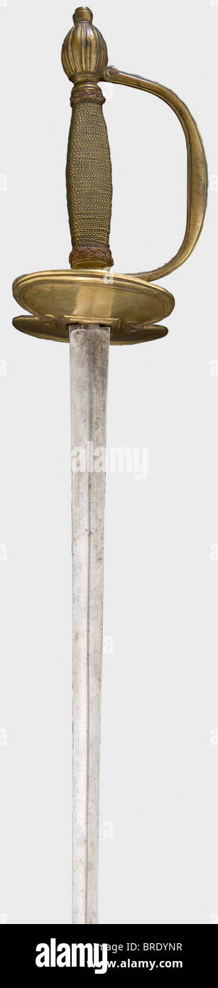 A French model 1767 infantry officer's sword, 1775 - 1776 version ...