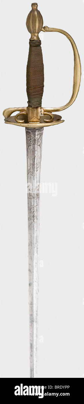 A French model 1767 infantry officer's sword, 1775 - 1776 version ...