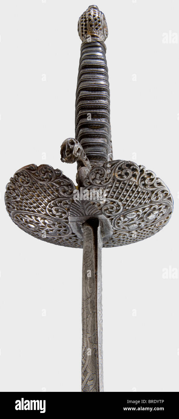 A French sword with cut-steel hilt, circa 1780 Hollow triangular ...