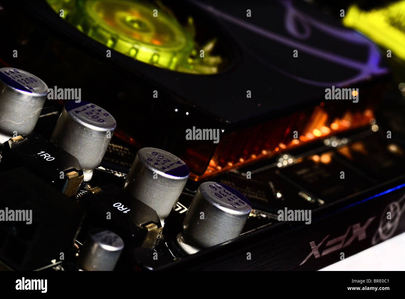 An macro photograph of a nvidia graphics card Stock Photo - Alamy