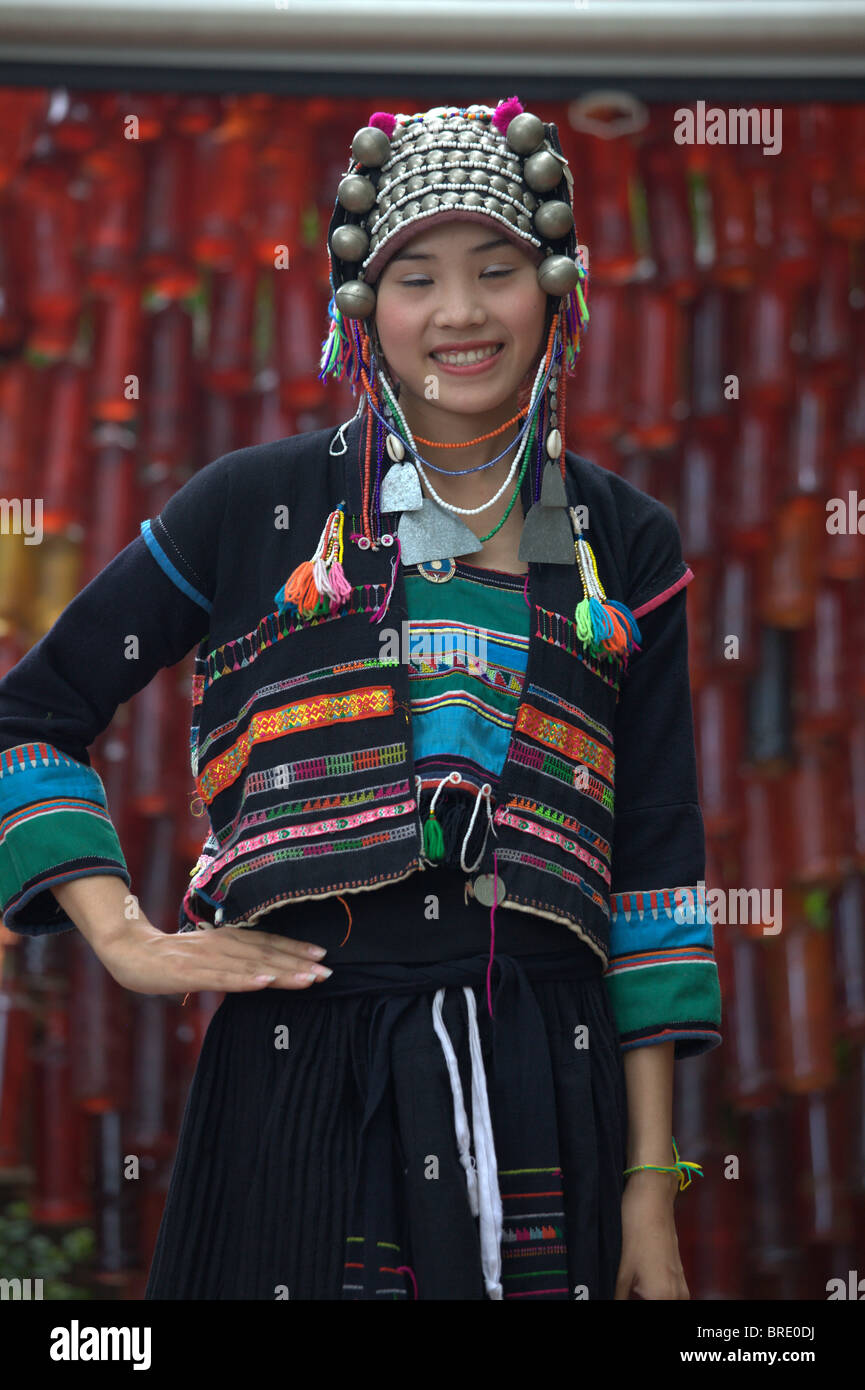 Young Laos People showing off National Costume Stock Photo - Alamy