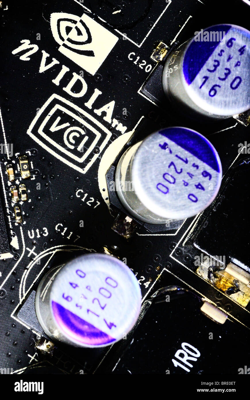 An macro photograph of a nvidia graphics card Stock Photo - Alamy
