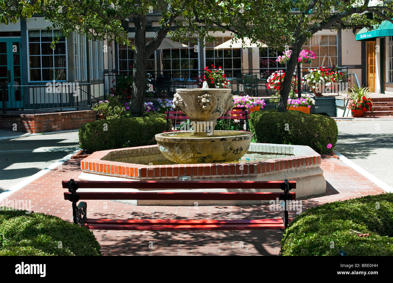 Water fountain, Solvang, California Stock Photo - Alamy