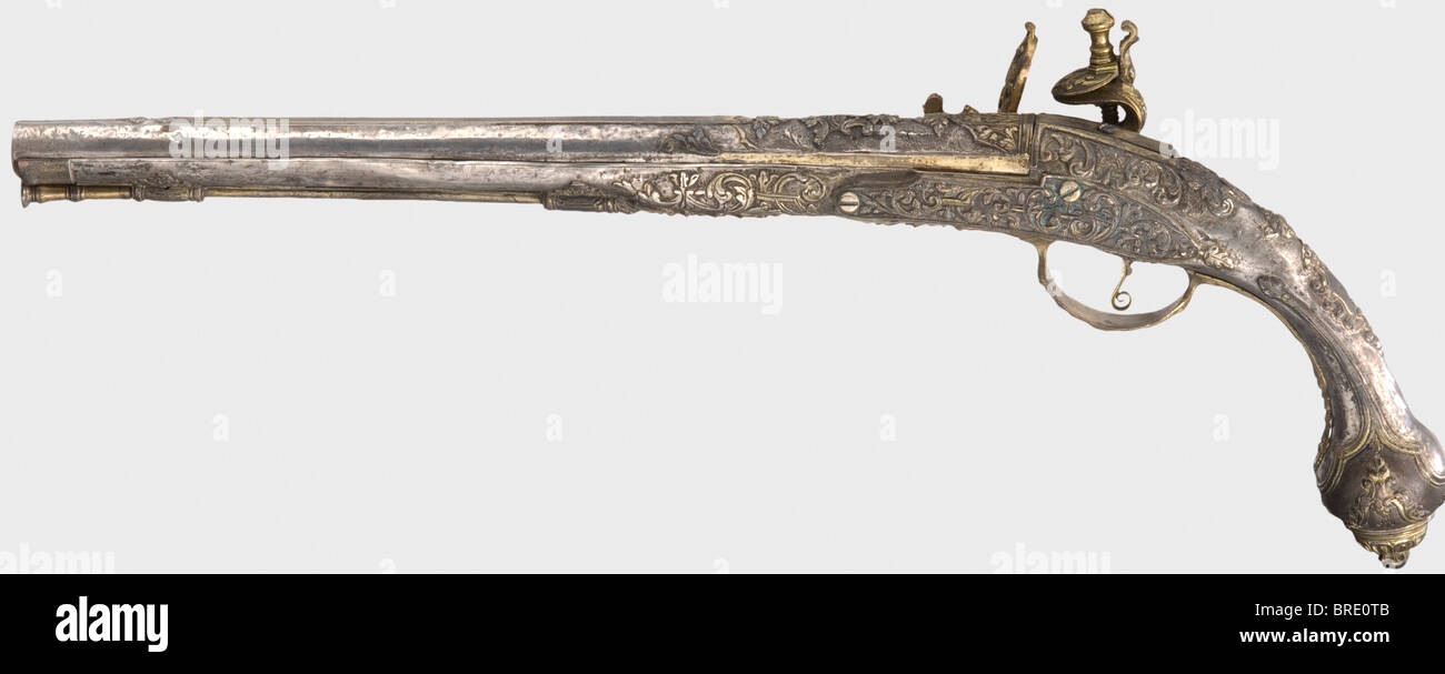 Balkan turkish flintlock pistol stock covered hi-res stock photography ...