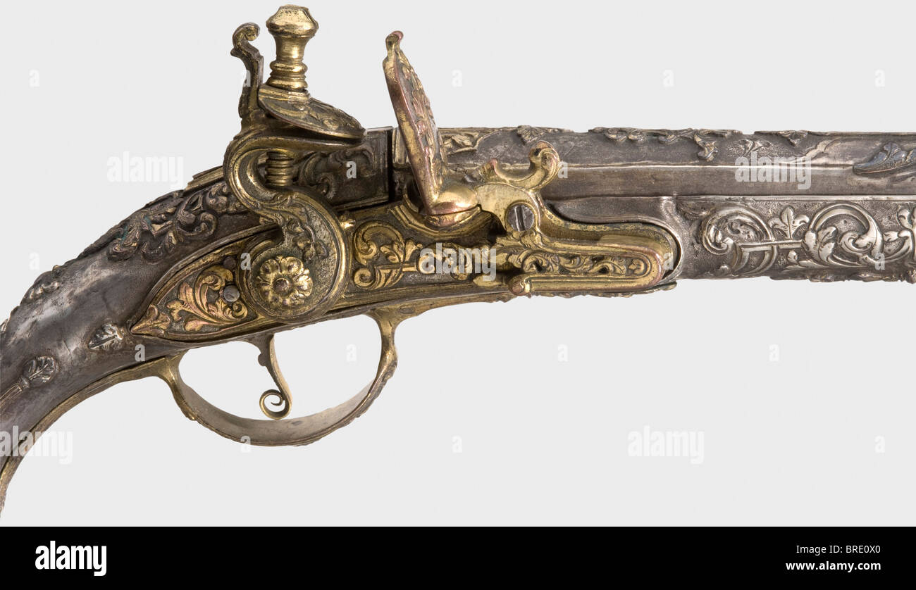 Balkan turkish flintlock pistol stock covered hi-res stock photography ...