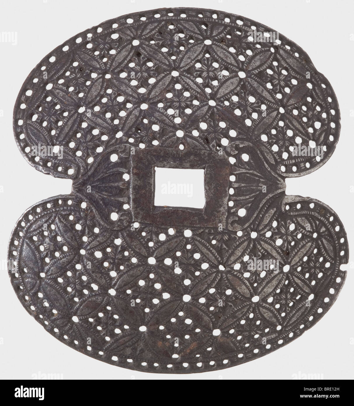 A French double shell-guard for a small-sword, circa 1780 Iron guard ...