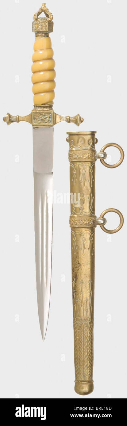 A half-miniature dirk, for officers of the Imperial Navy A takedown ...