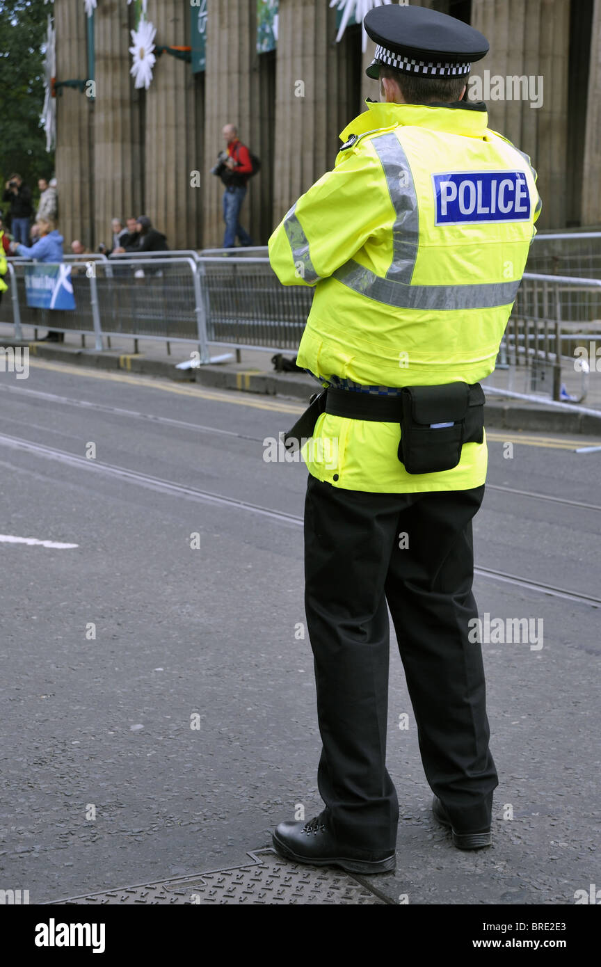 Cap of british police officer hi-res stock photography and images - Alamy