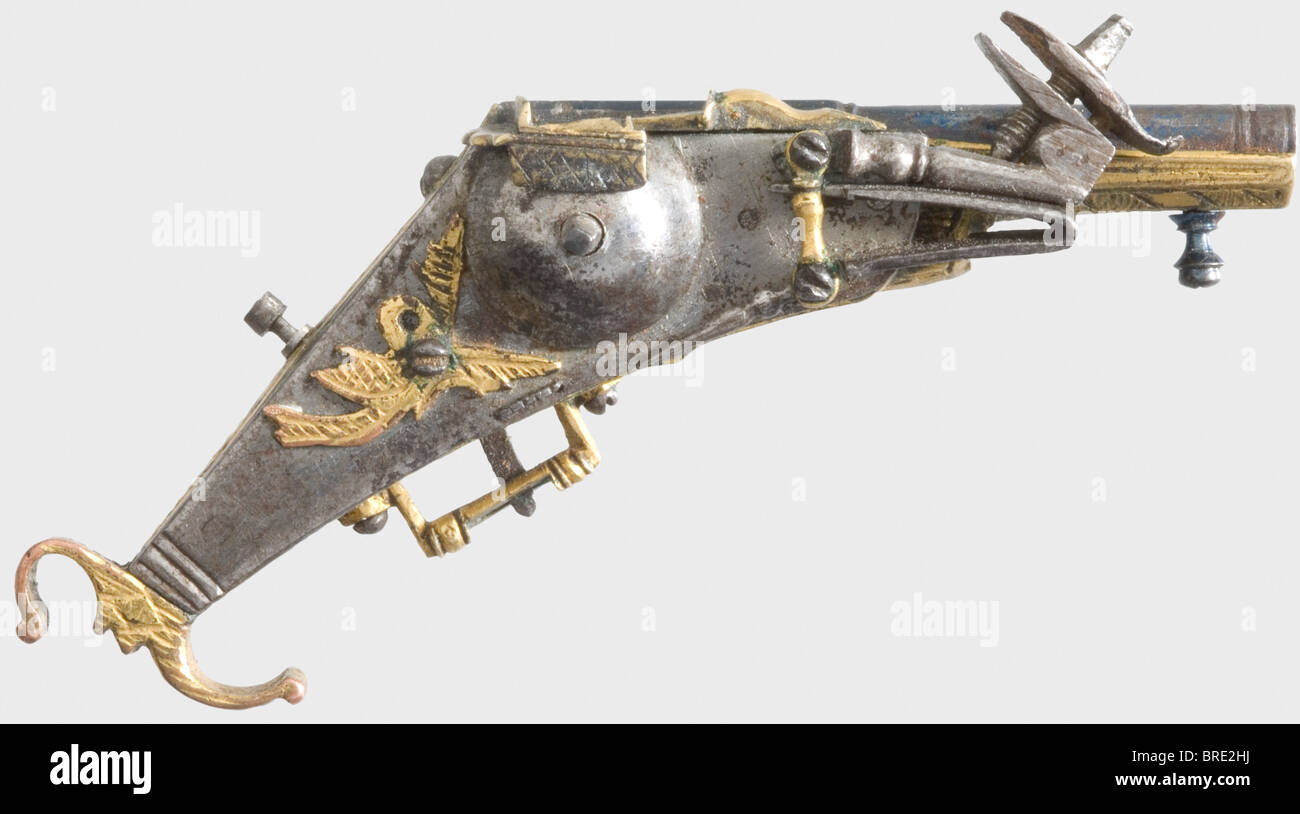 A miniature wheellock pistol, Michael Mann, Nuremberg, circa 1600 ...